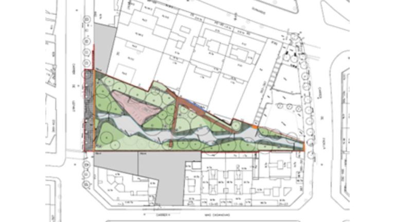 Nuevo espacio verde en Horta-Guinardó recuperando un antiguo torrente